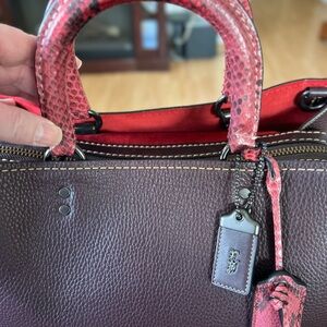 Coach | Bags | Coach Made To Order Rogue 36 W Python Handles | Poshmark